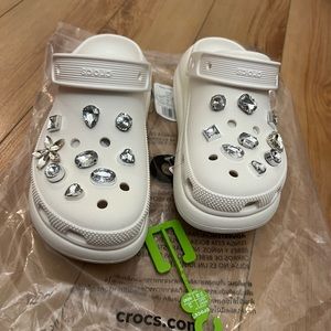 CROCS | Shoes | New Crocs Classic Crush With Charms Sz 7 | Poshmark